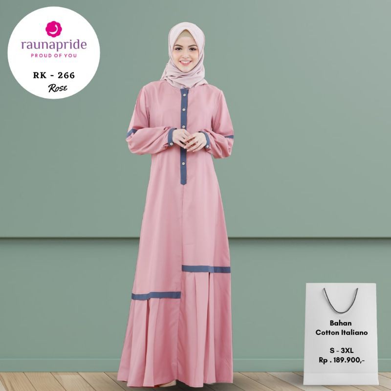 Jual Gamis Rauna RK-261 Coklat RK-262 Abu Tua RK-263 Fanta RK-264 Milo ...
