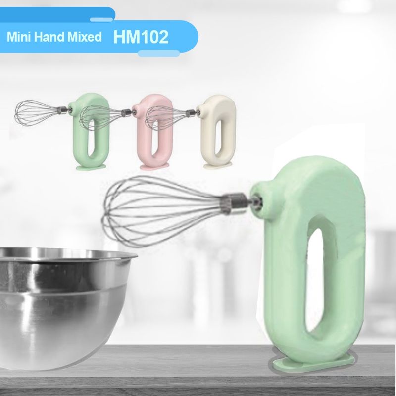 Jual Mini Hand Mixer HM101 - Cordless Rechargeable Handheld | Shopee ...