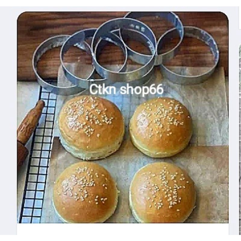 Jual ring burger /ring cutter/cetakan roti bulat termurah tinggi 1 cm ...