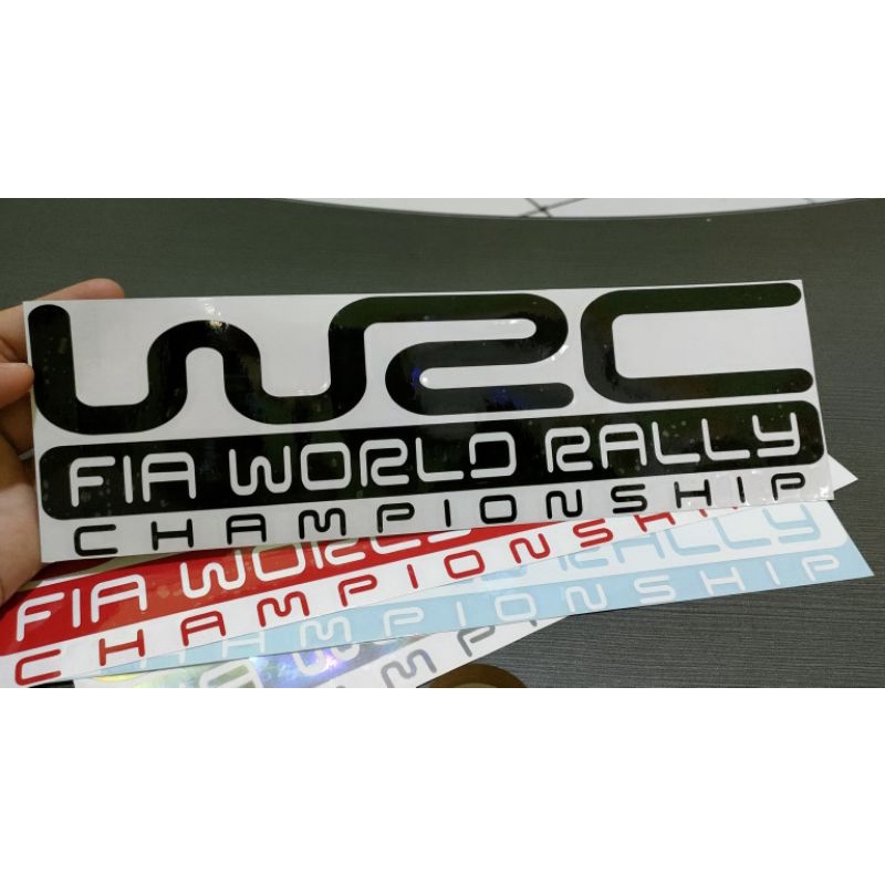 Jual Sticker WRC WORLD RALLY CHAMPIONSHIP STIKER MOBIL WRC | Shopee ...