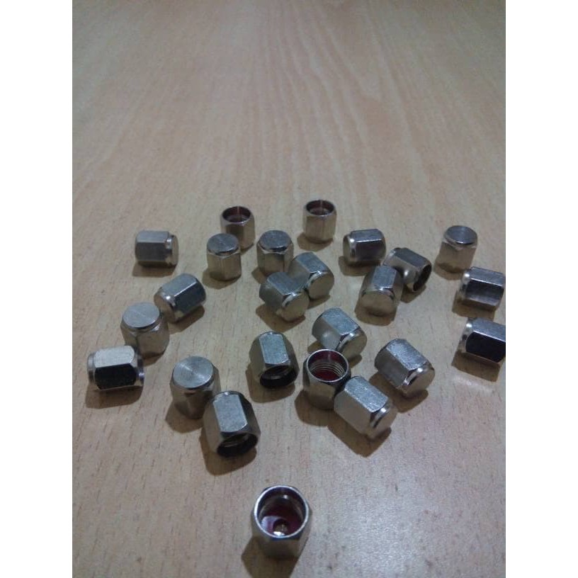 Jual BAN MOTOR Tutup Pentil Ban Tubeless Racing Besi Chrome 10 pcs SUN ...