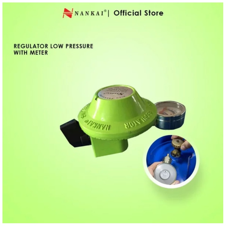 Jual NANKAI Regulator GAS Kompor Low Pressure + Meter Tekanan Rendah ...