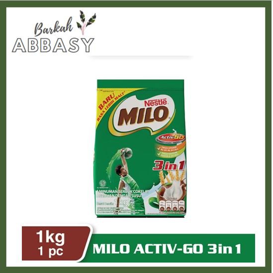 Jual MILO ACTIV-GO 3 IN 1 Pouch 1 Kg | Shopee Indonesia