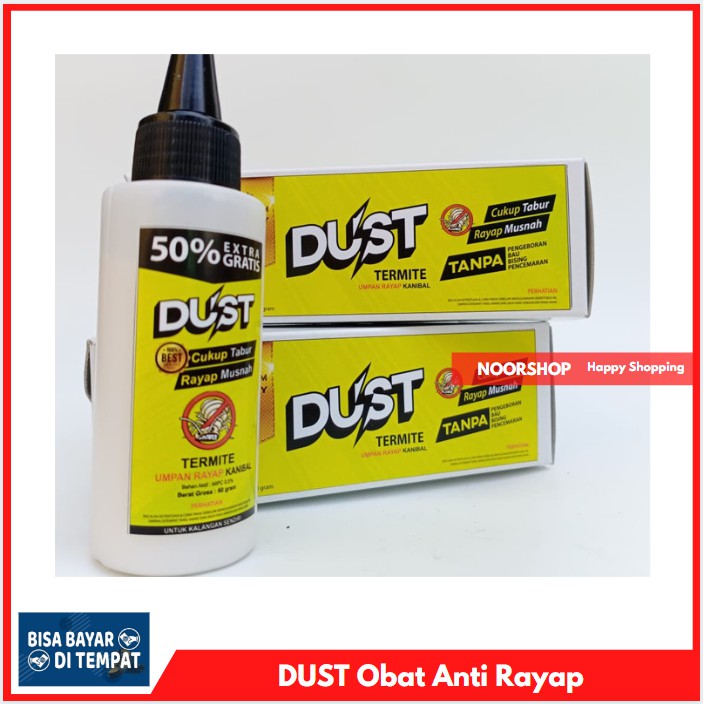 Jual Paket 2 Box DUST Obat Anti Racun Rayap Serbuk Semprot Cair Kayu ...