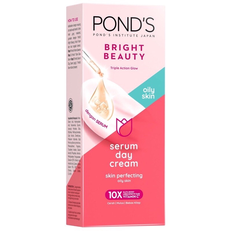Jual [KEMASAN BARU] Ponds Bright Beauty Serum Day Cream 20gr & 40gr ...