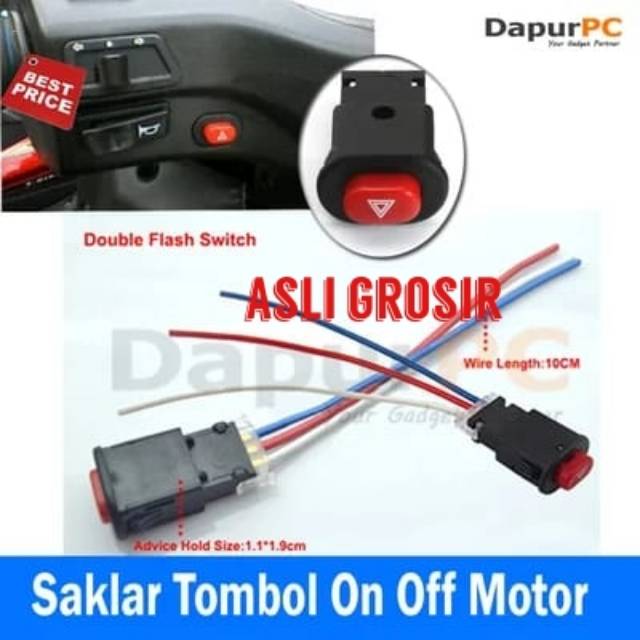 Jual saklar motor on of hazard universal pnp ke semua jenis motor ...
