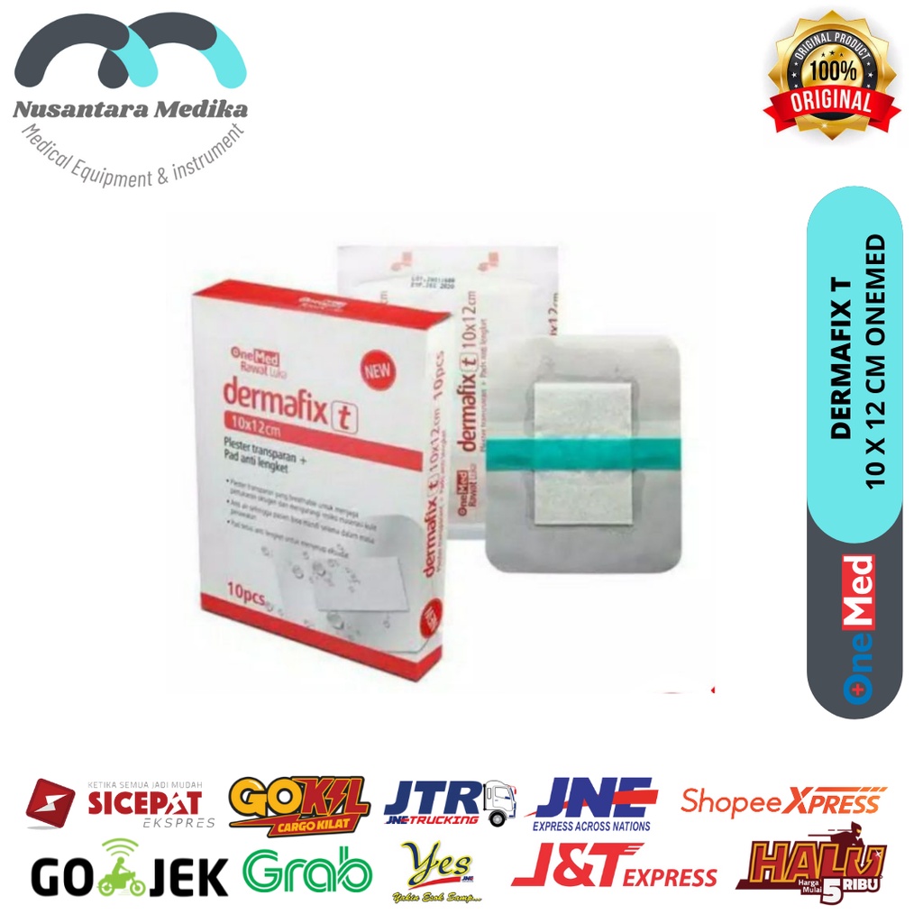 Jual Dermafix T 10 x 12cm onemed Plester luka | Shopee Indonesia