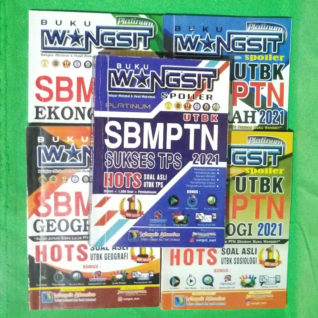 Jual BUKU WANGSIT PLATINUM SPOILER UTBK SBMPTN PAKET TPS TKA SOSHUM 2021 / 2022 | Shopee Indonesia