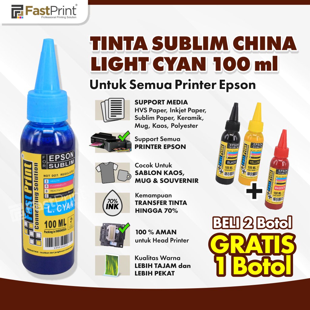 Jual Tinta Refill Sublim Sublime Premium Epson 100 ML | Shopee Indonesia