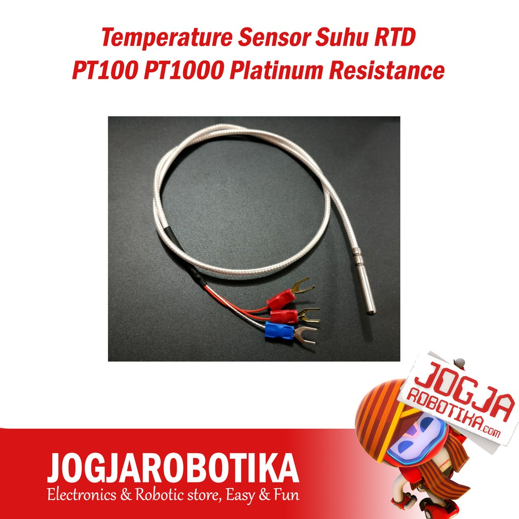 Jual Temperature Sensor Suhu RTD PT100 PT1000 Platinum Resistance ...