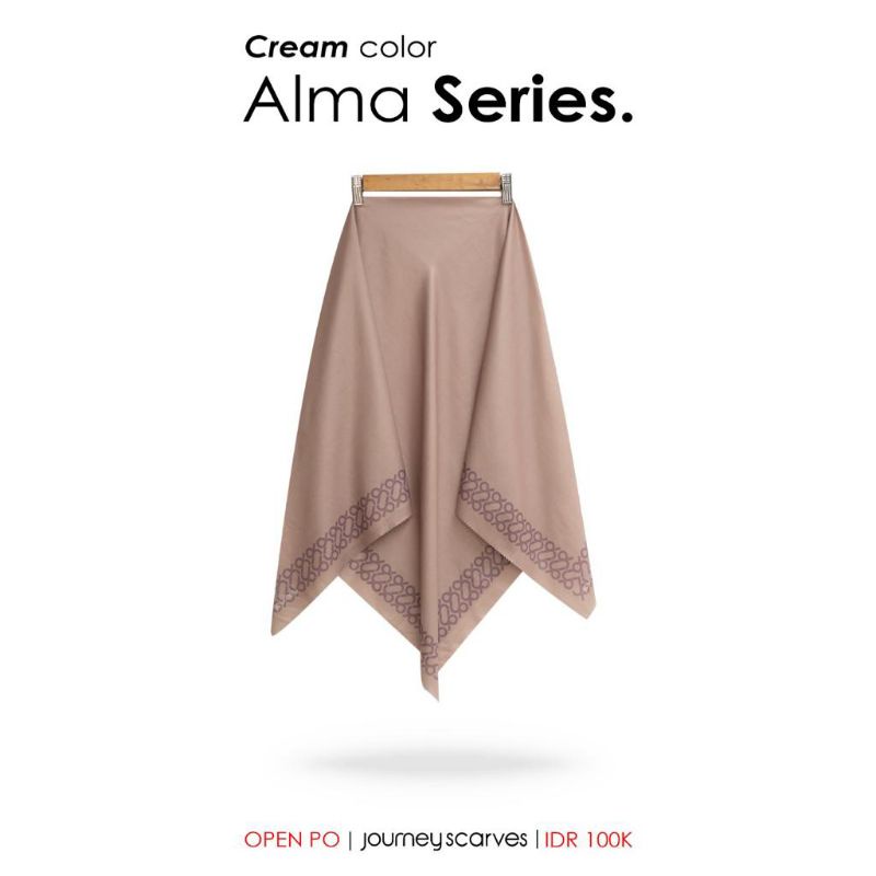 Jual JILBAB/HIJAB SEGIEMPAT REGULER ALMA SERIES JOURNEY SCARVES ORI ...