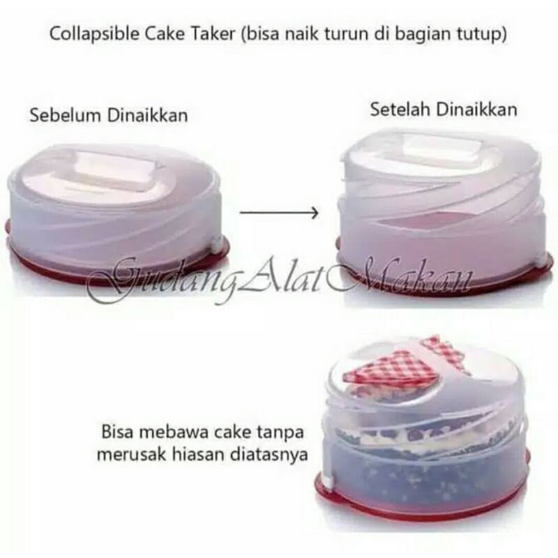 Jual Cake Taker Tupperware / tempat kue | Shopee Indonesia