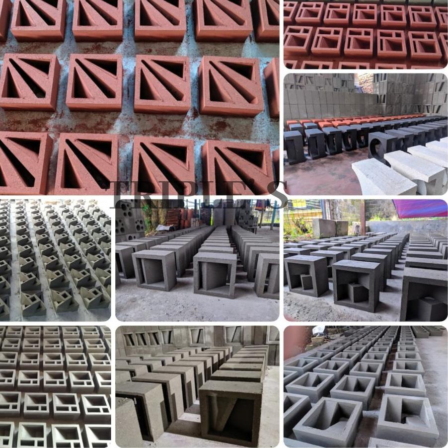 Jual ️Paylater Loster Beton Model Minimalis Lubang Angin Roster Dinding ...