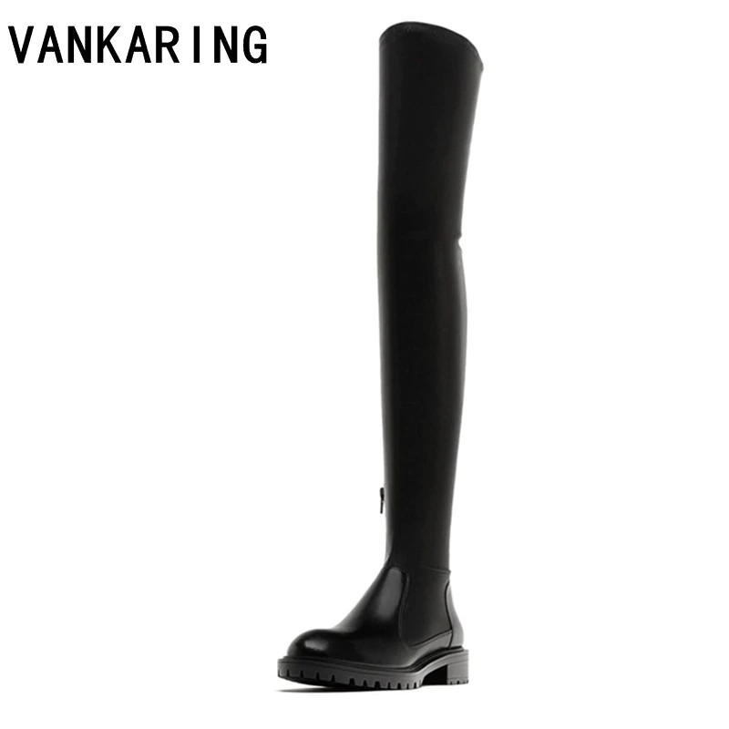 Jual sepatu boots brand shoes women over the knee high boots soft ...