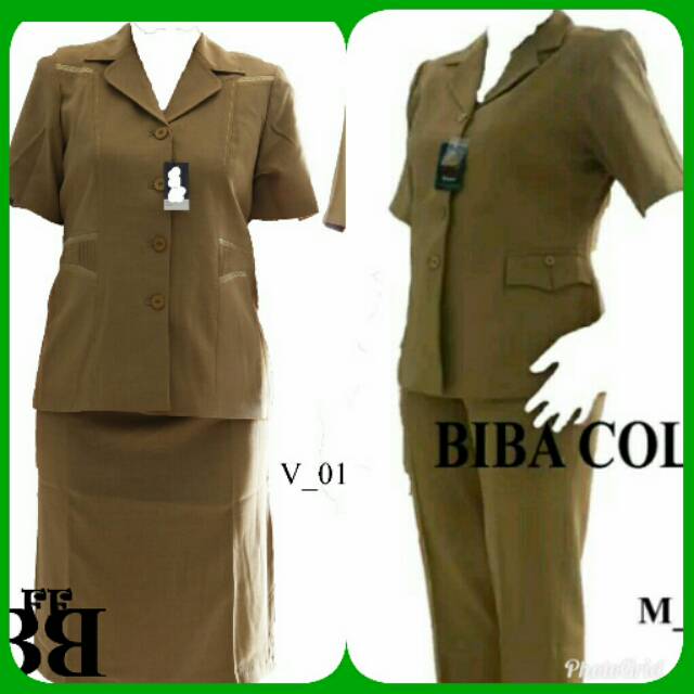 Jual Baju pemda pendek tangan pns pdh guru pegawai dinas blazer wanita | Shopee Indonesia
