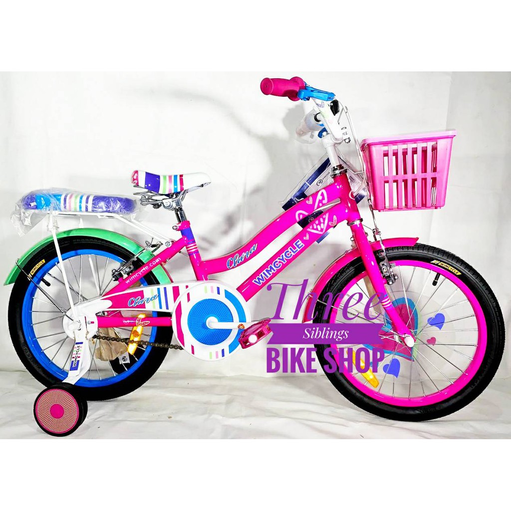 Jual SEPEDA MINI ANAK PEREMPUAN WIMCYCLE CLARA 18 INCH WARNA PINK ...