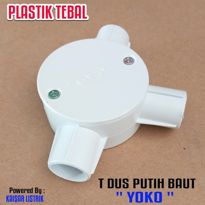 Jual T DUS PUTIH 3 Cabang YOKO Super TEBAL T-DUS Kabel Atas T Dos ...