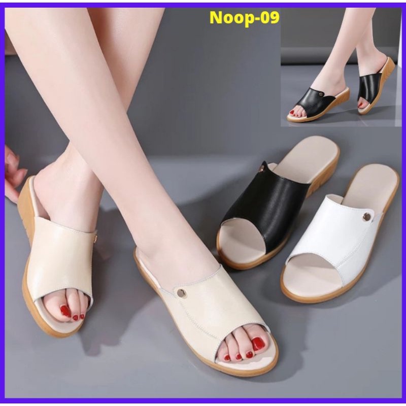 Jual Sendal wanita model baru dari bahan Semi kulit berkualitas (Noop ...