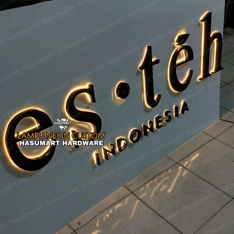 Jual Huruf timbul custom(Model Outerglow) / letter sign / lampu neon ...