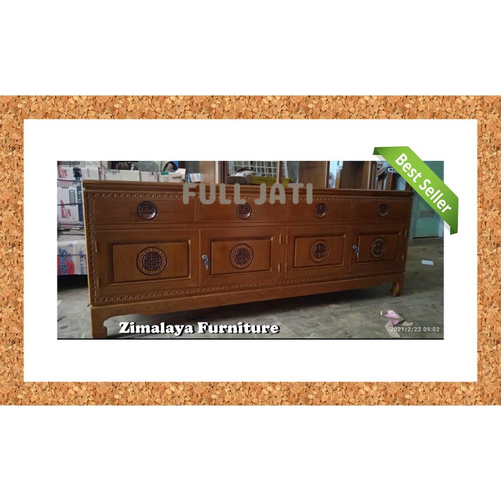 Jual BUFET BUFFET JATI MODEL CINA UKURAN PANJANG 100, 150, 2 METER ...