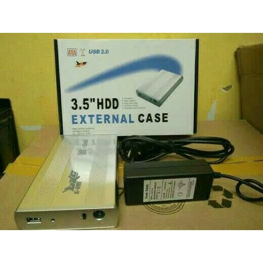 Jual Casing Harddisk Eksternal Hardisk PC 3,5" HDD Case Port SATA Usb 2.0 | Shopee Indonesia