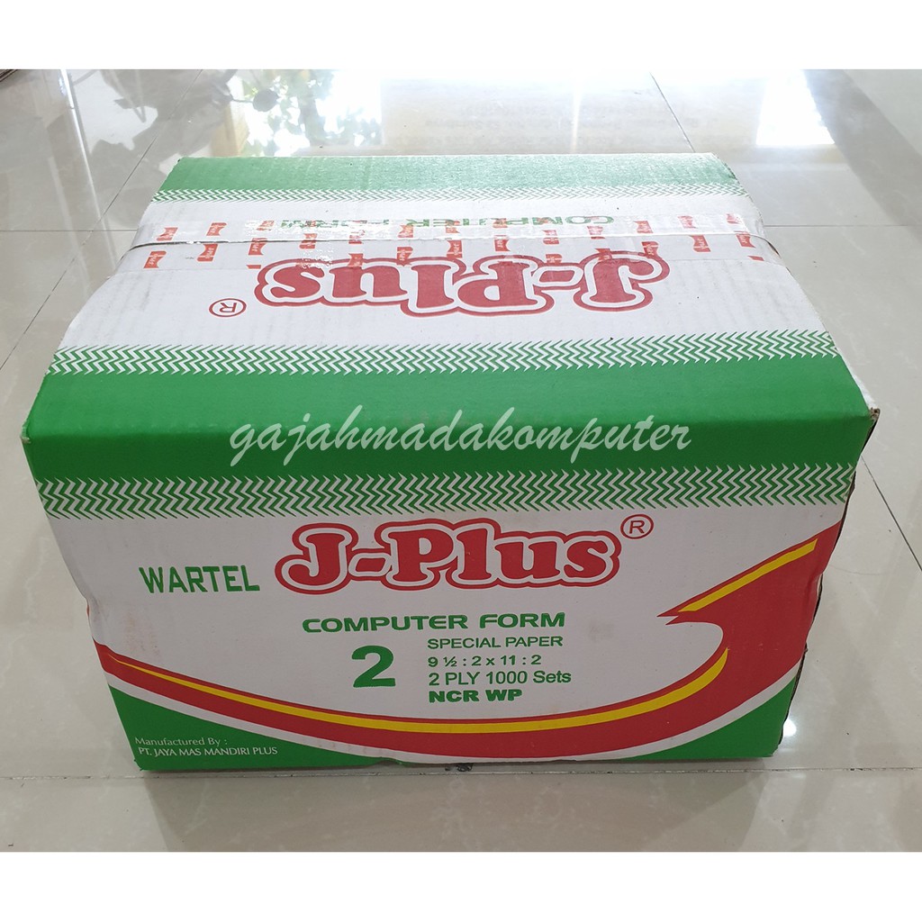 Jual Continuous form J-Plus 9,5:2 x 11:2 2ply rangkap 2 CF K2 WARTEL | Shopee Indonesia