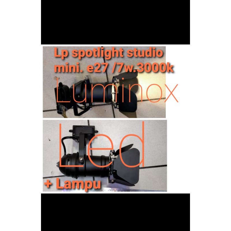 Jual lampu spot light studio mini 7watt 7w e27 rel / sorot track light ...