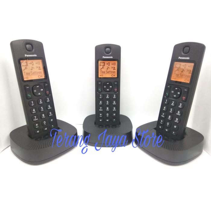 Jual Telepon Wireless Panasonic KX-TGC313 (3 handset) (Hitam) | Shopee Indonesia