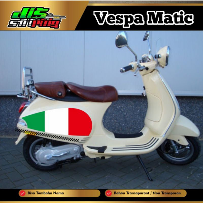 Jual Sticker Vespa Matic Custom Glossy | Shopee Indonesia