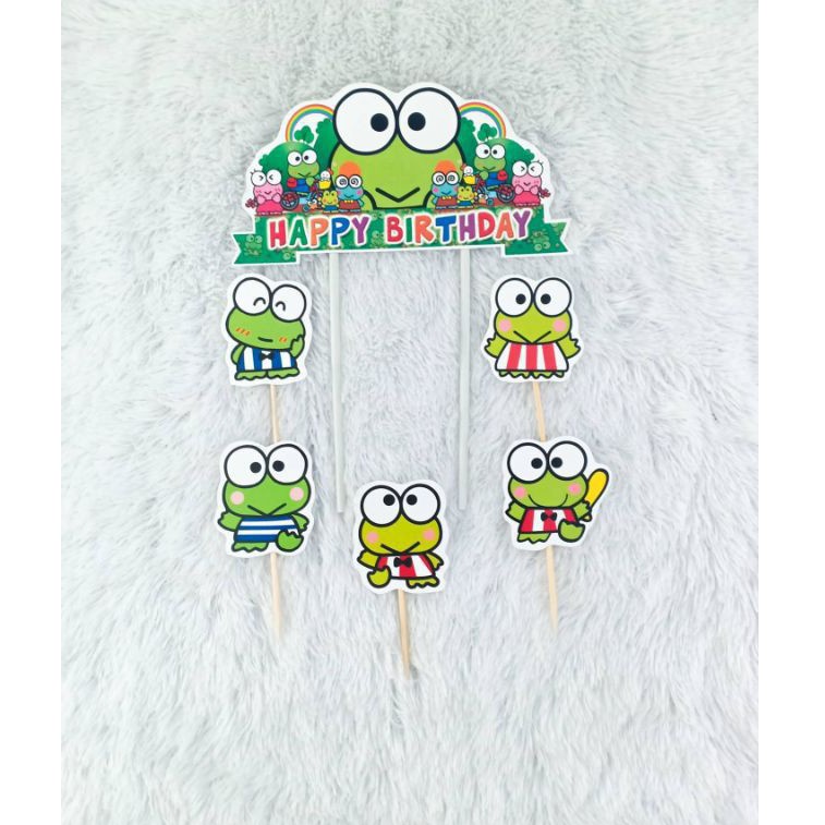 Jual topper cake/seri topper banner/hiasan kue KEROPPI | Shopee Indonesia