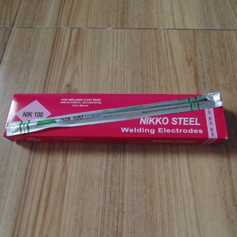 Jual Kawat Las Ancuran NIK 100 3.2mm x 350mm NIKKO STEEL (ISI 2KG / 66 BATANG) | Shopee Indonesia