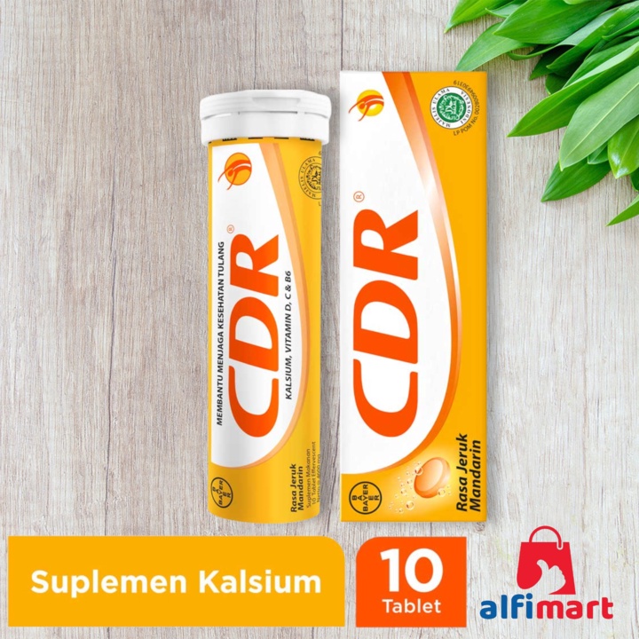 Jual CDR Rasa Jeruk Mandarin isi 10 tablet mengandung Kalsium , Vitamin ...