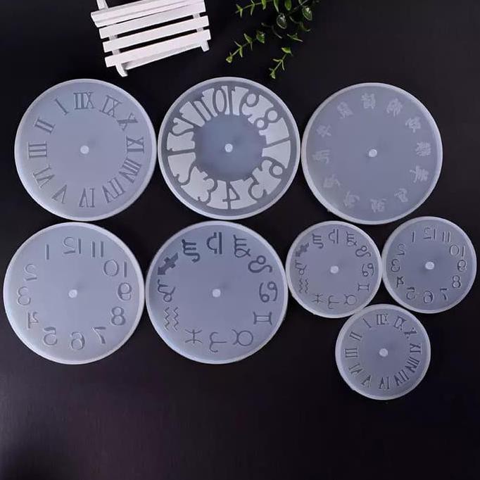 Jual Ready!! Cetakan Resin Model Jam Dinding Yunani Kecil Mold Clay ...