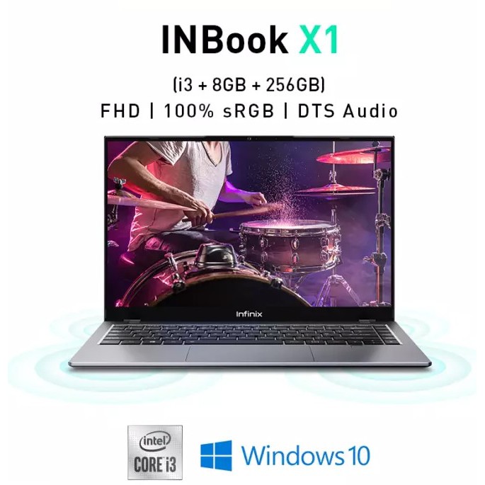 Jual infinix laptop X1 core I3 8GB+256GB - Grey | Shopee Indonesia