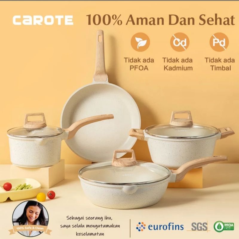 Jual Carote Set Ice Cream Wajan Panci Penggorengan Anti Lengket ...