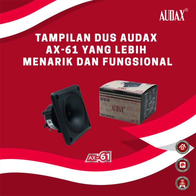 Jual Tweter walet Audax AX61, AX 61 Hitam Original | Shopee Indonesia