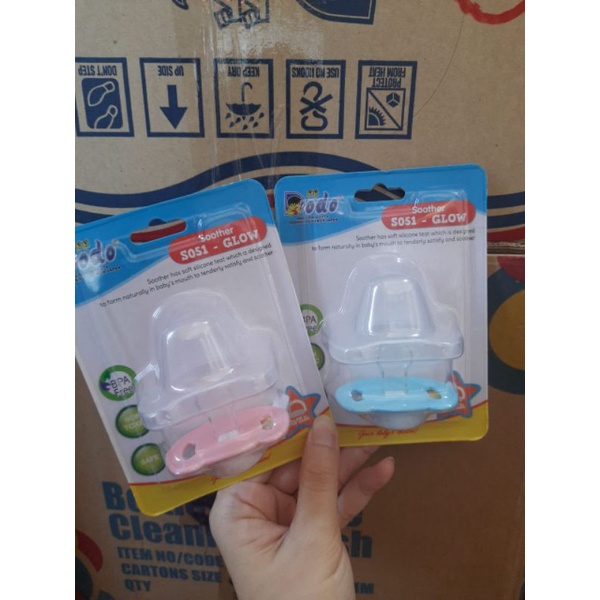 Jual Empeng glow in the dark Dodo / soother S051 glow Dodo /dot gepeng ...
