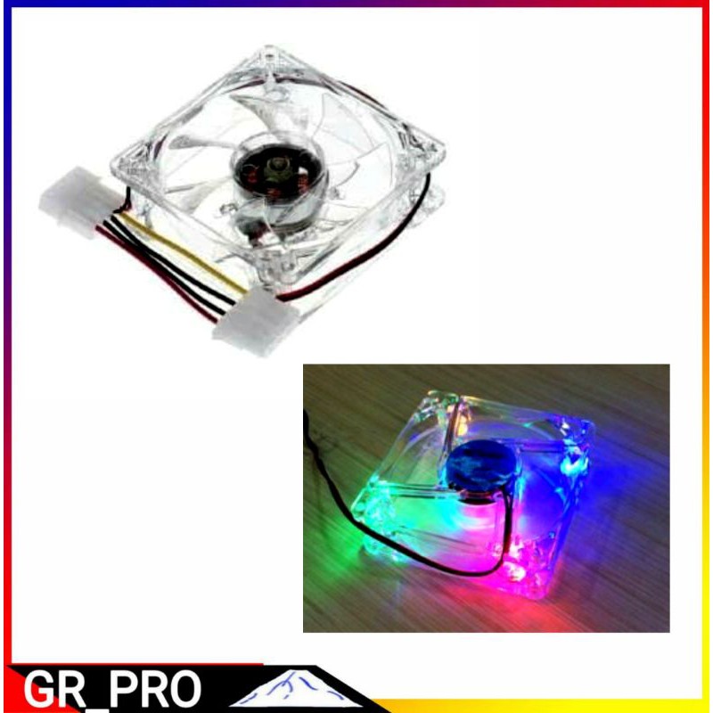 Jual kipas pendingin Fan casing rainbow 8cm netline | Shopee Indonesia