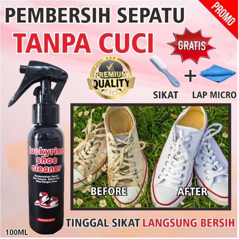 Jual PEMBERSIH SEPATU TANPA CUCI LUCKYRINS SHOE CLEANER GRATIS SIKAT ...