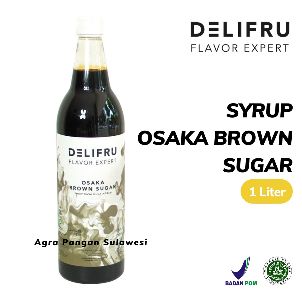 Jual Syrup OSAKA BROWN SUGAR Delifru | Sirup Gula Merah Cair 1 L 1000 ...