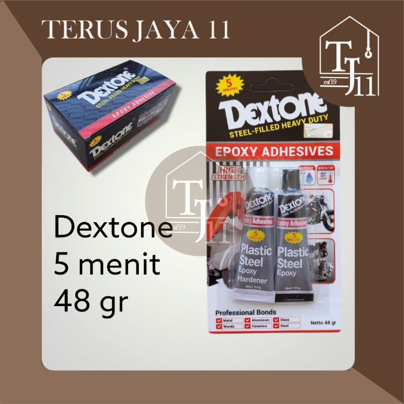 Jual Lem Besi Dextone 5 menit 48gram/Lem Dextone 5 Menit/Perekat ...