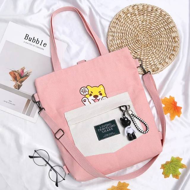 Jual Tas Tote Bag Wanita Motif Hamster - Tote Bag Multifungsi | Shopee ...