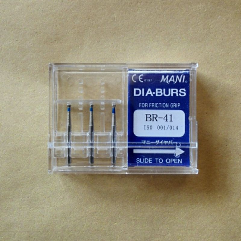 Jual Bur Preparasi Highspeed Round Bur BR41 BR 41 Diamond Dental Burs ...
