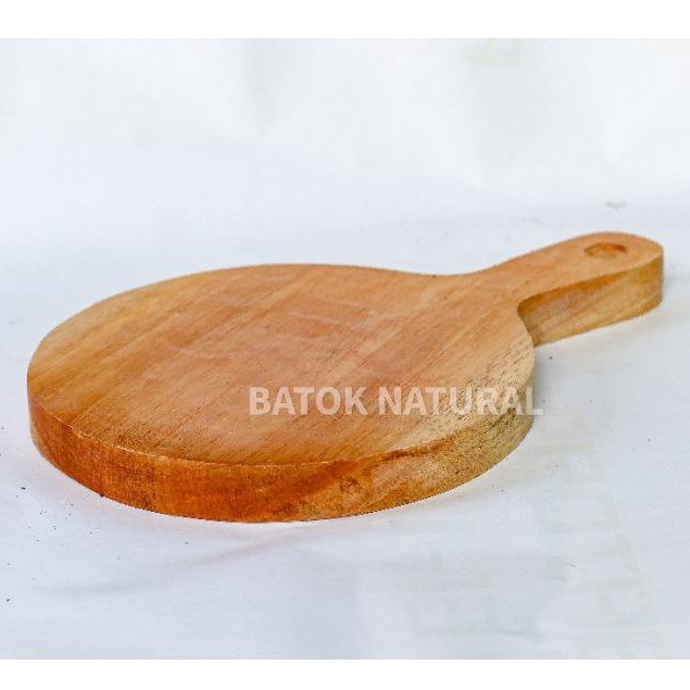 Jual TALENAN DAGING BUAH KAYU MAHONI PINGPONG BULAT DIAMETER 20CM TEBAL ...