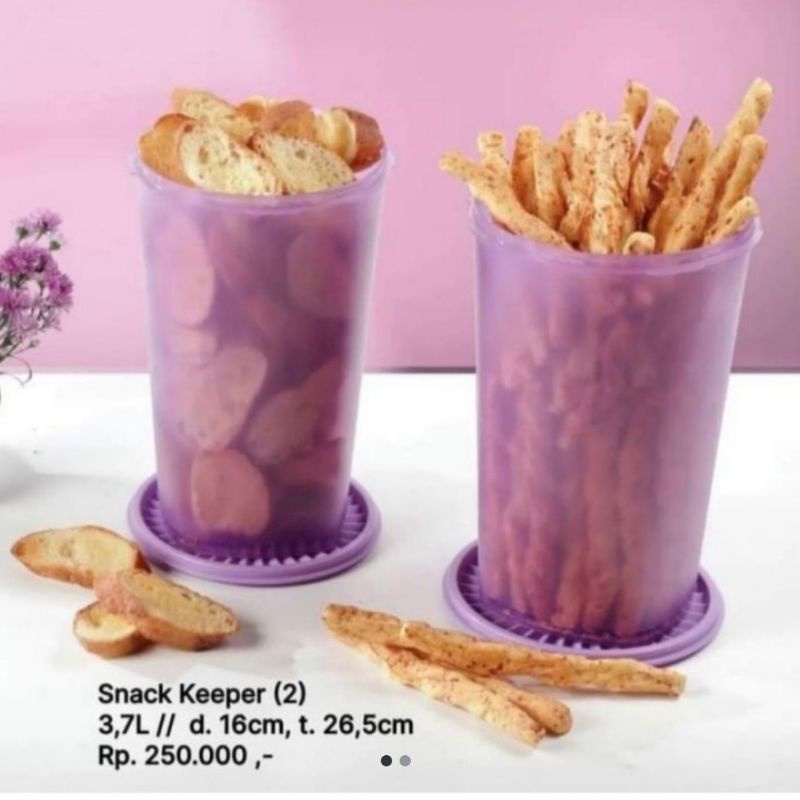 Jual Snack Kepper Tupperware (1) ready warna oren dan pink ya bunda ...