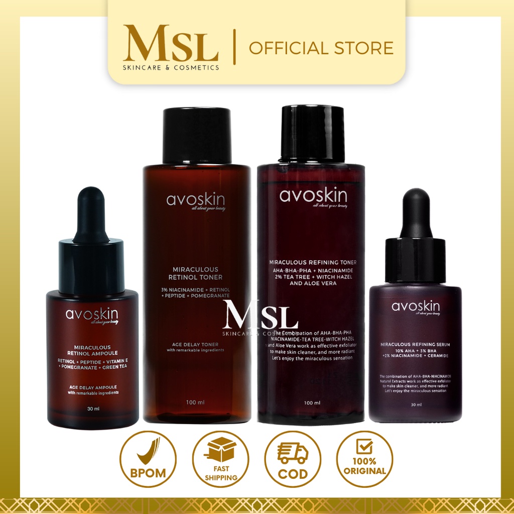 Jual MSL - AVOSKIN Miraculous Refining / Avoskin Miraculous Retinol ...