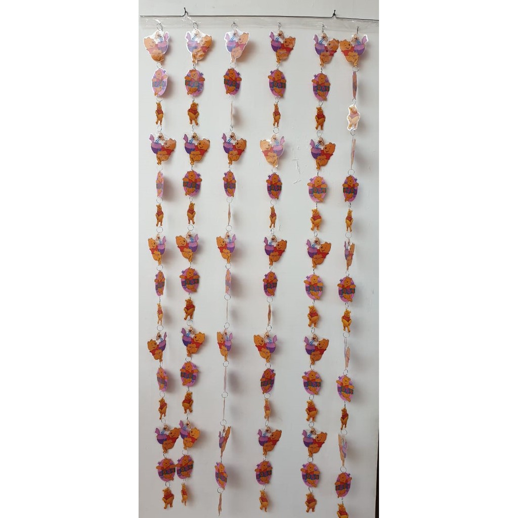Jual Tirai Plastik Karakter Pooh Doraemon Keropi 80x160 Shopee
