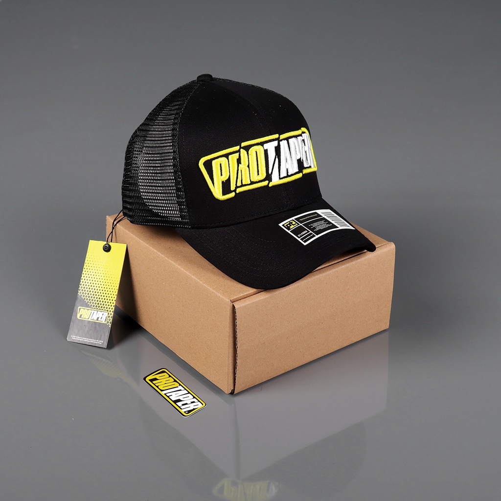 Jual TOPI TRUCKER PROTAPER (BLACK) | TOPI CEKUNG GRADE ORIGINAL | TOPI ...