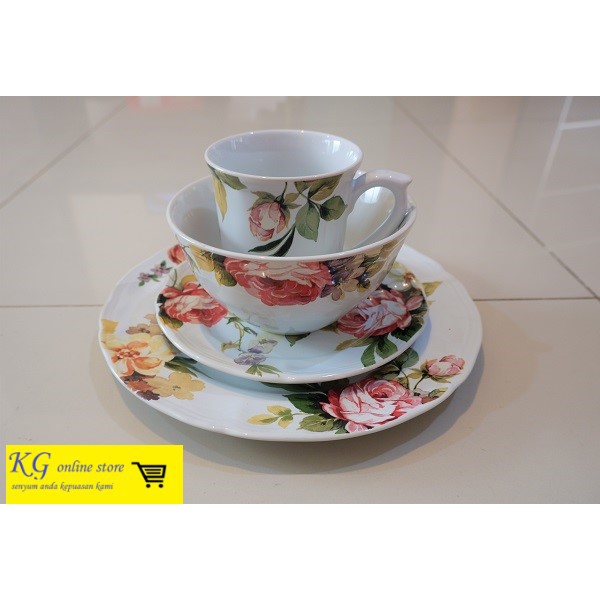 Jual Piring Makan + Piring Kue + Mangkok + Mug Keramik Legacy Georgian ...