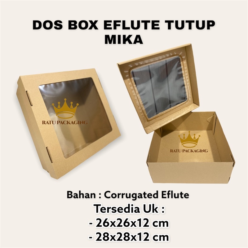 Jual RATU | Dos EFLUTE TEBAL TUTUP PISAH Kue Tinggi 12CM Uk 26 & 28 ...
